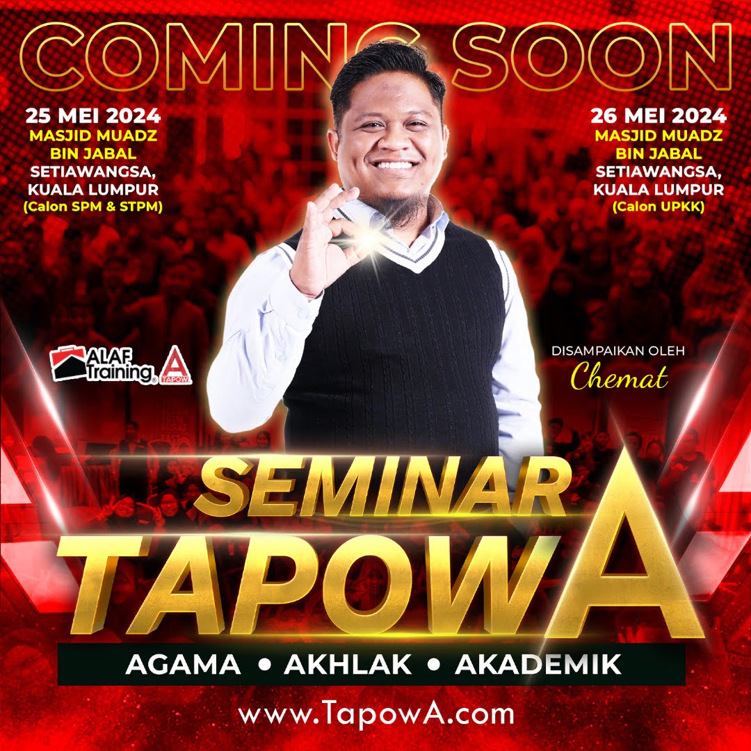 Seminar Tapow A - Seminar Pembangunan Sahsiah Pelajar
